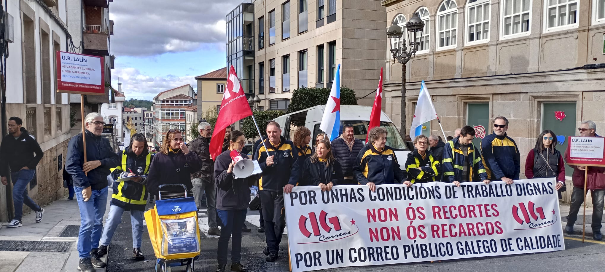 Dobre xornada de mobilizacións en Lalín e Rodeiro para reclamar máis ...